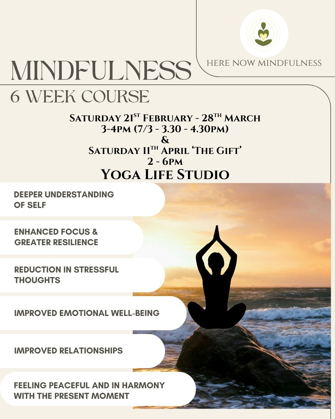 Mindfulness 6 Week Course - Yoga Life Studio